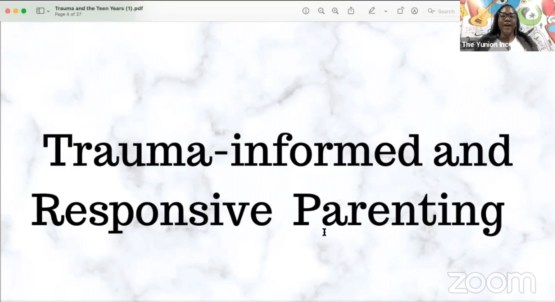 Trauma Informed Parenting – The Yunion, Inc